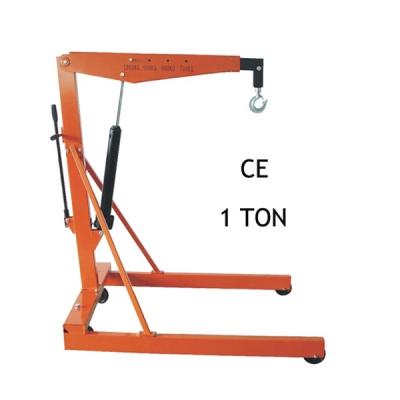 China Op zwaar werk berekende Enige Pomp Hydraulisch 1 Ton Foldable Shop Crane Te koop