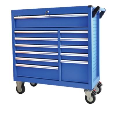 China Lockable Rolling Tool Cabinet 42inch 12 Drawer Tool Cabinet for sale