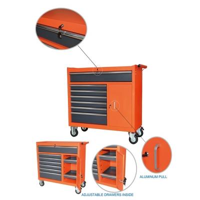 China Powder Coated Rolling 9 Drawer 1.0mm 42 Inch Tool Cabinet for sale