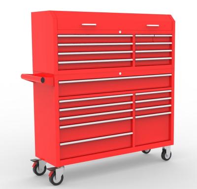 China 19 Drawers Mobile Workshop 56 Inch Tool Chests Cabinets for sale
