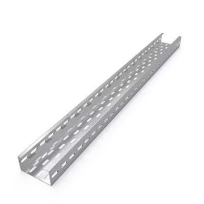 China Rust-Resistant Galvanized Cable Tray with Solid&Perforated Bottom and Free Samples Available for Customizable Size for sale