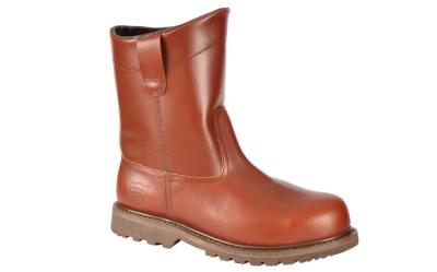 China De Schoenen van het veiligheid in de mijnenwerk, de Comfortabele Bruine Antipunctuur van het Werklaarzen Te koop
