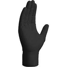 China Handschutz-Nitril-Arbeits-Handschuhe für schützende Hände gegen Flüssigkeiten zu verkaufen