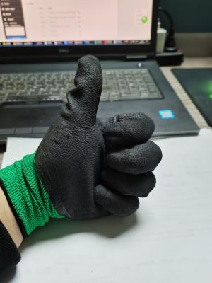 China Latexschaum-Handschuh-der Abnutzung des Messgerät-EN388 13 beständige hohe Geschicklichkeit zu verkaufen