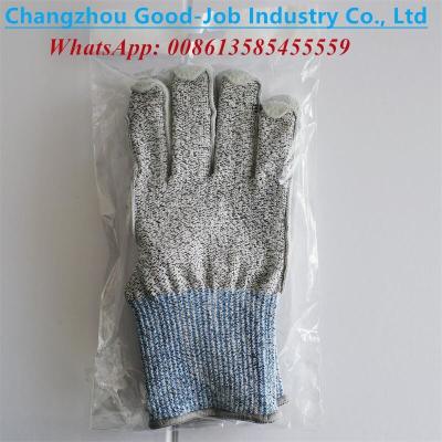 Cina Il cuoio spaccato della mucca ha tagliato HPPE che resistente l'anti taglio 13G ha ispessito i guanti protettivi della mano del lavoro coperti dito in vendita
