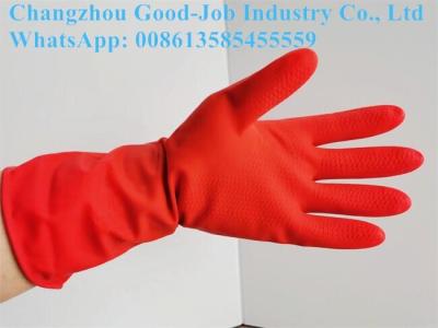 Cina I guanti protettivi Unling del lavoro del lattice della famiglia di vendita della fabbrica direttamente hanno ispessito 17mil per impermeabilizzare i guanti di pulizia in vendita