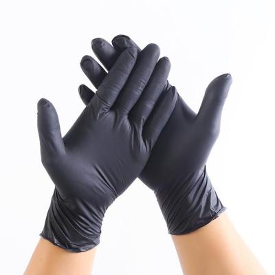 China Vrije de Beschikbare Handschoenen Bulk Zwarte Kleur van het nitrilpoeder Te koop