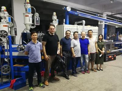 Cina linea dell'estrusione dello strato di 70 + 50 + 50 rivestimenti, cavo dell'India che fa macchina per il cavo elettrico in vendita
