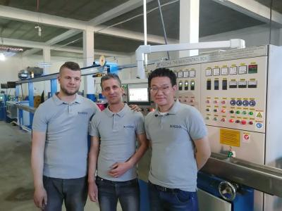 Cina macchina dell'estrusione del cavo 380v e della fune, attrezzatura della fabbricazione di cavi di potere dell'Algeria in vendita