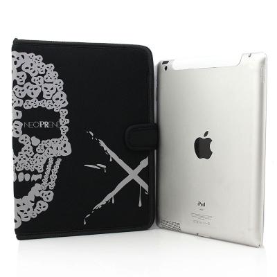 China 10“ de Tabletkoker van het Gekruiste knekelsneopreen met Tribune, de Draagbare Dragende Dekking van PC Te koop