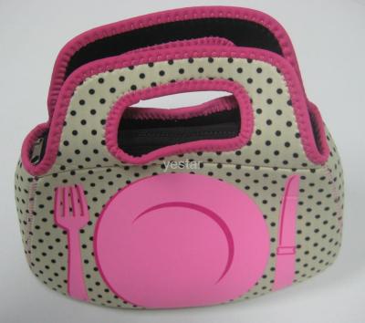 Cina Borsa di totalizzatore alla moda del pranzo del neoprene delle signore di modo con stampa di sublimazione in vendita