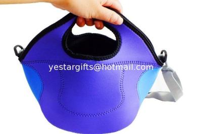 Cina La porpora ha isolato il totalizzatore del pranzo del neoprene con la maniglia costante e la Inter-Spalla Stap per il picnic in vendita