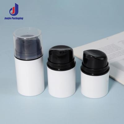 중국 30ml 50ml 100ml 200ml 플라스틱 공기 없는 펌프 병 흰색 화장품 로션 포장 병 판매용