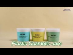 다른 화장품 100ml 200ml 사용자 지정 용량 둥근 플라스틱 화장품 크림 용기 반복 채우고 플라스틱 캡
