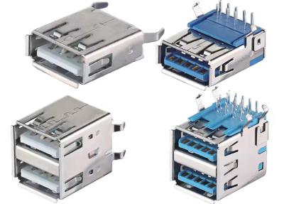 China USB 2.0 / 3.0 Jack Tipo A Conector de conector masculino de latão / fósforo à venda
