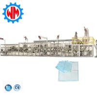 Quality 250meter/Min Underpad Production Line PLC Control Under Pad Machine for sale
