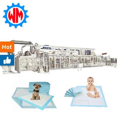 Easy Operation Underpad Production Line 250 Meters/Min Underpad Machine