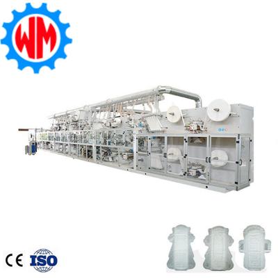 China Hot Sell Customizable 1200pcs/min Sanitary Napkin Machine CE Certificate Production Line for sale