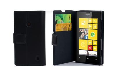 Cina Copertura esile extra della cassa del telefono del cuoio dell'unità di elaborazione di Nokia, portafoglio protettivo di caso di lumia 520 di Nokia in vendita
