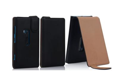 Cina L'unità di elaborazione esclude la cassa del telefono del cuoio di Nokia di stile per il lumia 920 di Nokia, nera in vendita