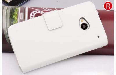 Cina Tipo cassa del telefono del cuoio di HTC, copertura esile extra genuina del portafoglio del telefono M7 di HTC UNO in vendita