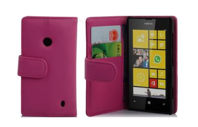 Cina Sacchetto antiusura del supporto di caso del telefono cellulare del portafoglio dell'unità di elaborazione con la fessura per carta per Nokia Lumia 520 in vendita