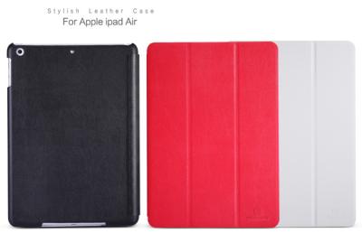 Cina Cassa ultra esile del cuoio del PC della compressa nera/rosso per l'aria Ipad 5 di Ipad con Eco-Cuoio in vendita