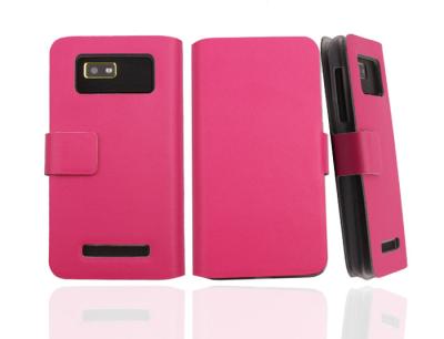 Cina cassa del telefono del cuoio del Eco-cuoio HTC, copertura rosa di desiderio 400 con il titolare della carta in vendita