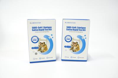 China SARS CoV 2 Antigen Saliva Rapid Test Kit Self Testing Plastic Material 99.21% Accuracy for sale