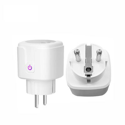 China enchufe elegante de tipo europeo de 16A Tuya WiFi con el monitor de la energía en venta