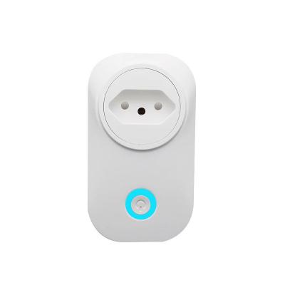 China Tuya APP que supervisa el zócalo estándar del Brasil 10A Smart WiFi en venta