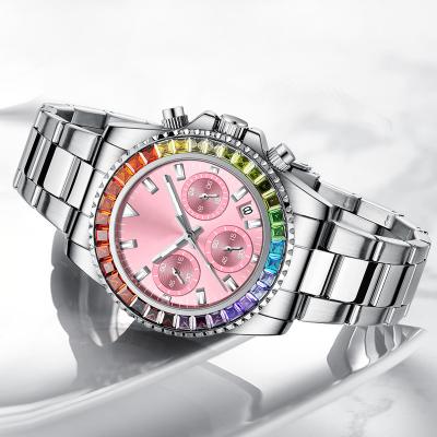 Cina Orologi della batteria di quarzo SUS304, orologi di signore di Sweatproof con i diamanti in vendita