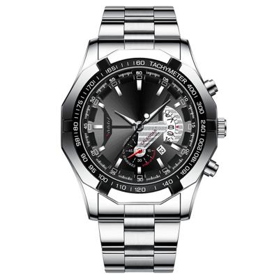 China Der analoge Chronograph-Edelstahl-Luxusquarz Movt-Uhren der Männer zu verkaufen
