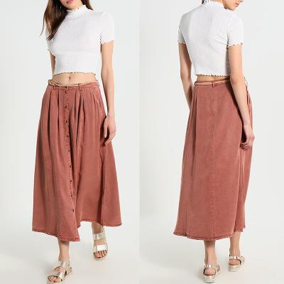 China 2018 mujeres de largo Maxi Skirt de la moda en venta
