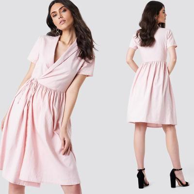 China 2018 de Nieuwe Kleding van Aankomstvrouwen Overlapte Midi Te koop