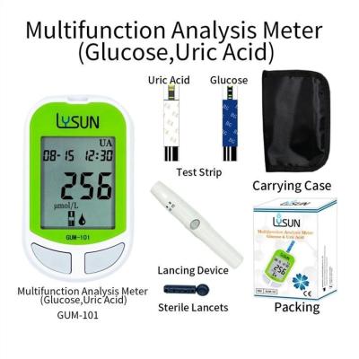 Cina Misuratore di analisi multifunzionale modello intelligente Glucosio Acido urico in vendita
