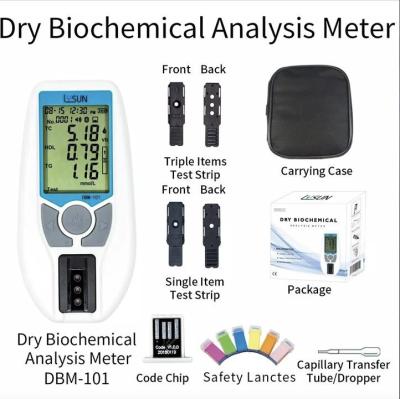 China Lysun DBM-101 Portable Blood Lipid Tester Renal Function Test Solution for sale