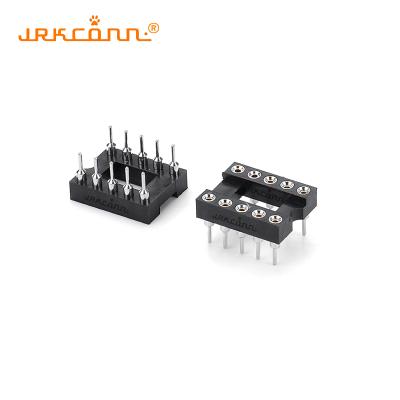 Dual-In-Line Socket 2.54mm Straight DIP L 7.43MM Brass Contacts Round Hole Female Header