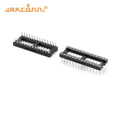 집적 회로 소켓 라운드 핀 2.54mm 듀얼 인라인 소켓 스트레이트 타입 PCB 커넥터