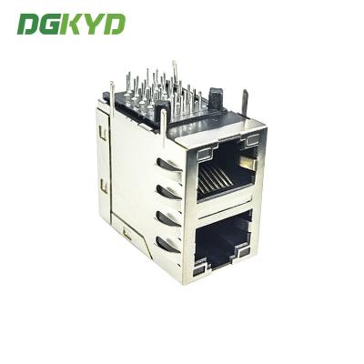 China El puerto 1000 de la base-T 2X1 protegió el soporte del PWB de la INMERSIÓN del conector Rj45 en venta