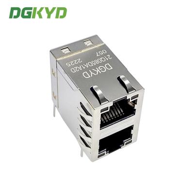 China El puerto 1000 de la base-T 2X1 protegió el soporte del PWB de la INMERSIÓN del conector Rj45 en venta