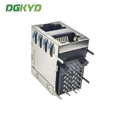 China El puerto 1000 de la base-T 2X1 protegió el soporte del PWB de la INMERSIÓN del conector Rj45 en venta