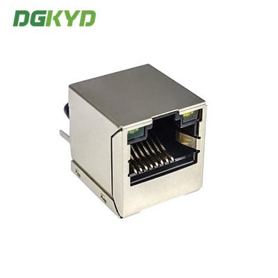 China Alto rendimiento entrada RJ45 Jack With Transformer Cat 5 del top de 180 grados en venta