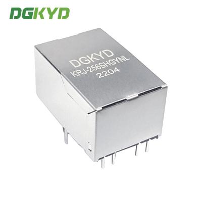China Golpecito encima del conector hembra RJ45 Jack modular 10/100BASE con el LED en venta