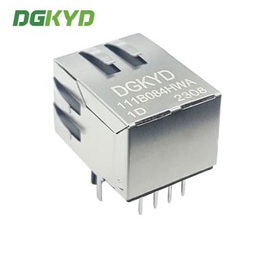 Cina Singolo connettore Crystal Head Lampless del porto RJ45 di DGKYD111B084HWA1D in vendita