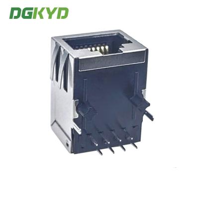 Cina Singolo connettore Crystal Head Lampless del porto RJ45 di DGKYD111B084HWA1D in vendita