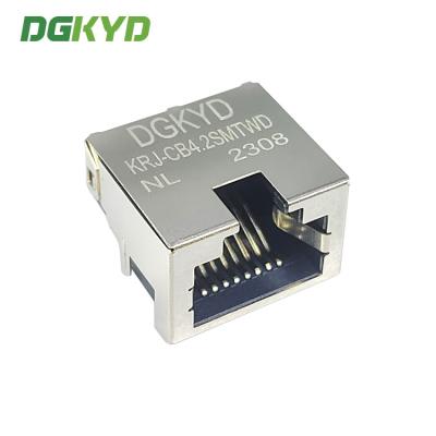 China Solo interfaz portuario de SMT del conector de la red RJ45 del fregadero 4,2 de KRJ-CB4.2SMTWDNL en venta