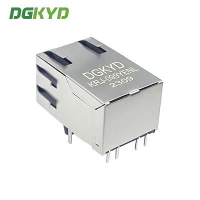 China Conector del ordenador de interfaz de red de KRJ-099YENL RJ45 con la tira de la luz del tablero de Baiyum en venta