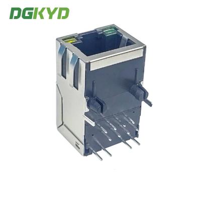 China Conector del ordenador de interfaz de red de KRJ-099YENL RJ45 con la tira de la luz del tablero de Baiyum en venta