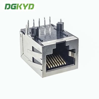 China DGKYD111Q066HWA1D Gigabit Integrated Filter RJ45 Network Connector Lightless 10PIN for sale